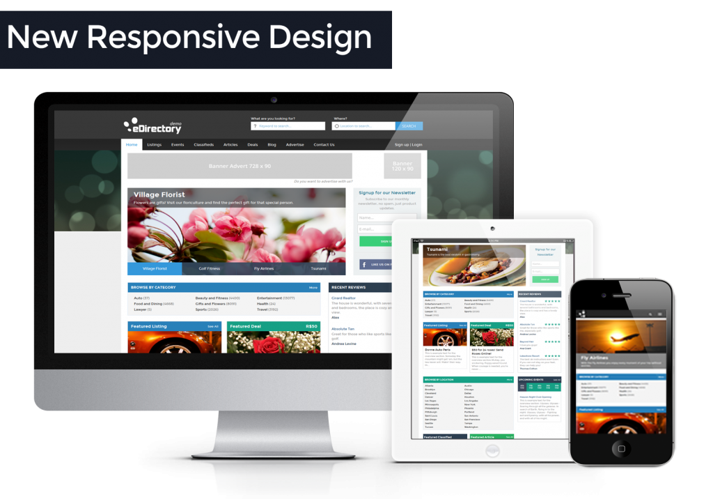 eDirectory Version 10 released with Responsive Flat designeDirectory Blog